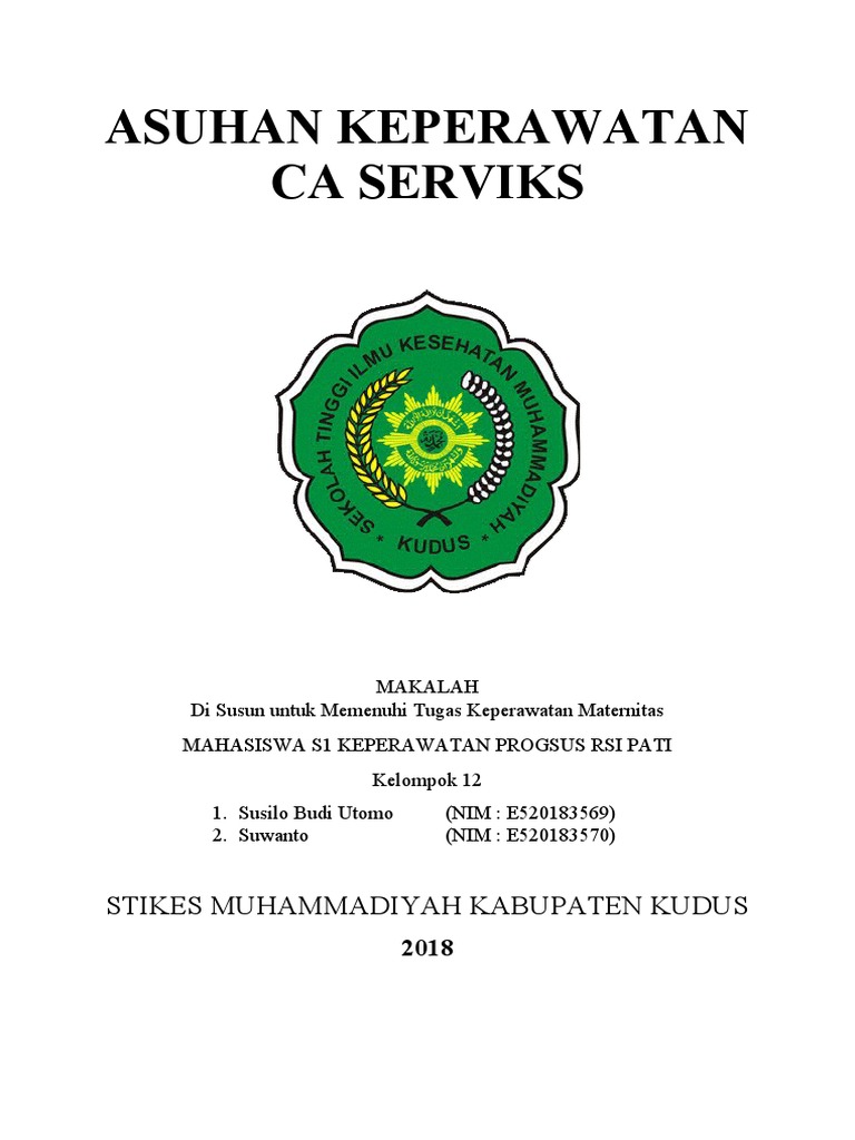 ASKEP CA SERVIKS Fix | PDF | Sains & Matematika