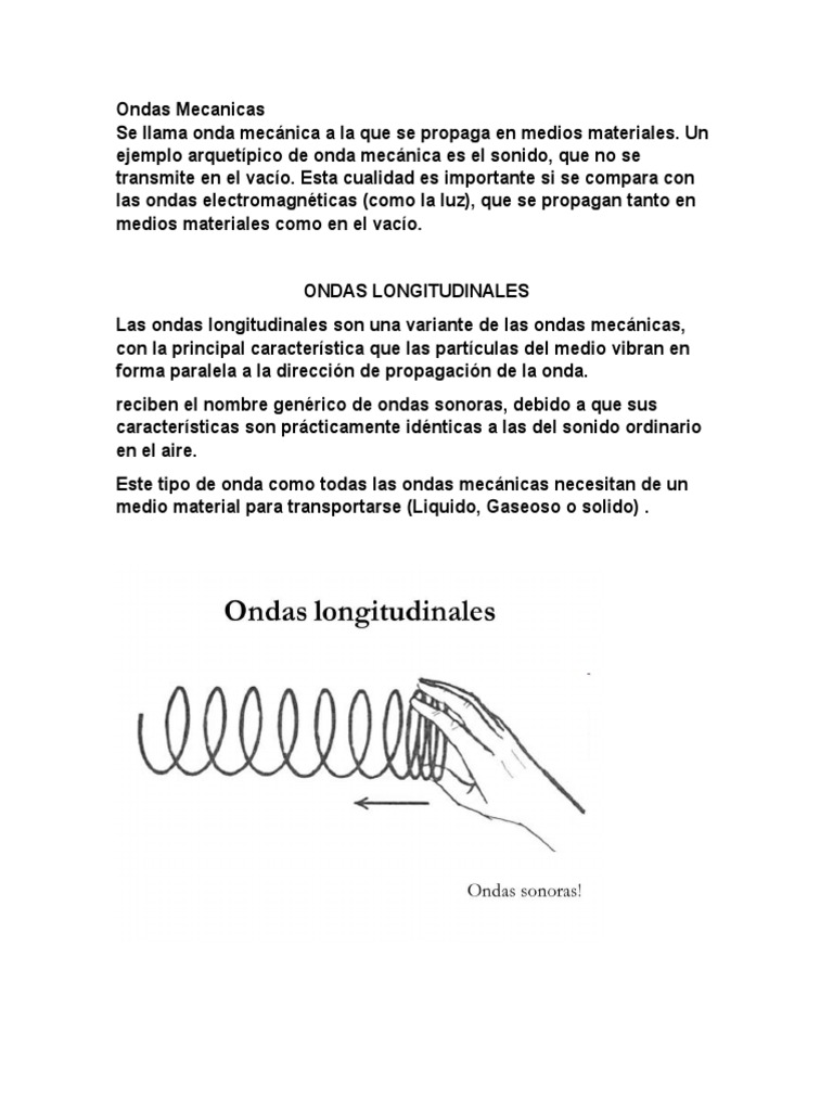 Ondas Mecánicas: Tipos y Propiedades | PDF | Refracción | Olas
