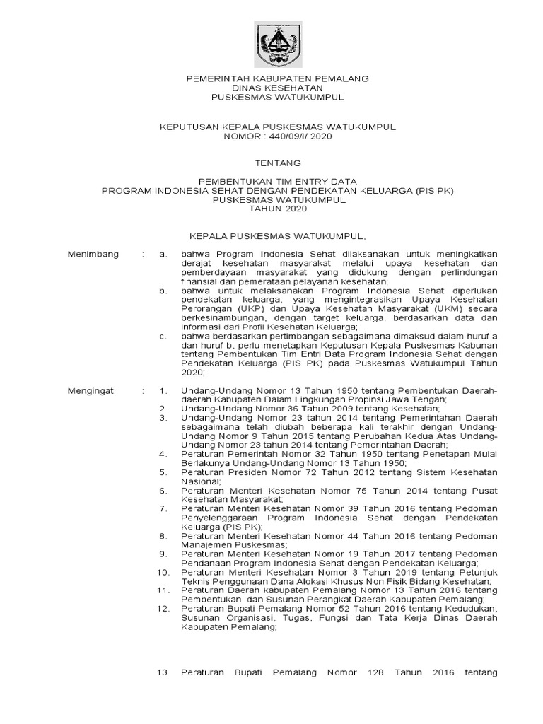 SK Entry Pis PK - 2020 - Ok | PDF