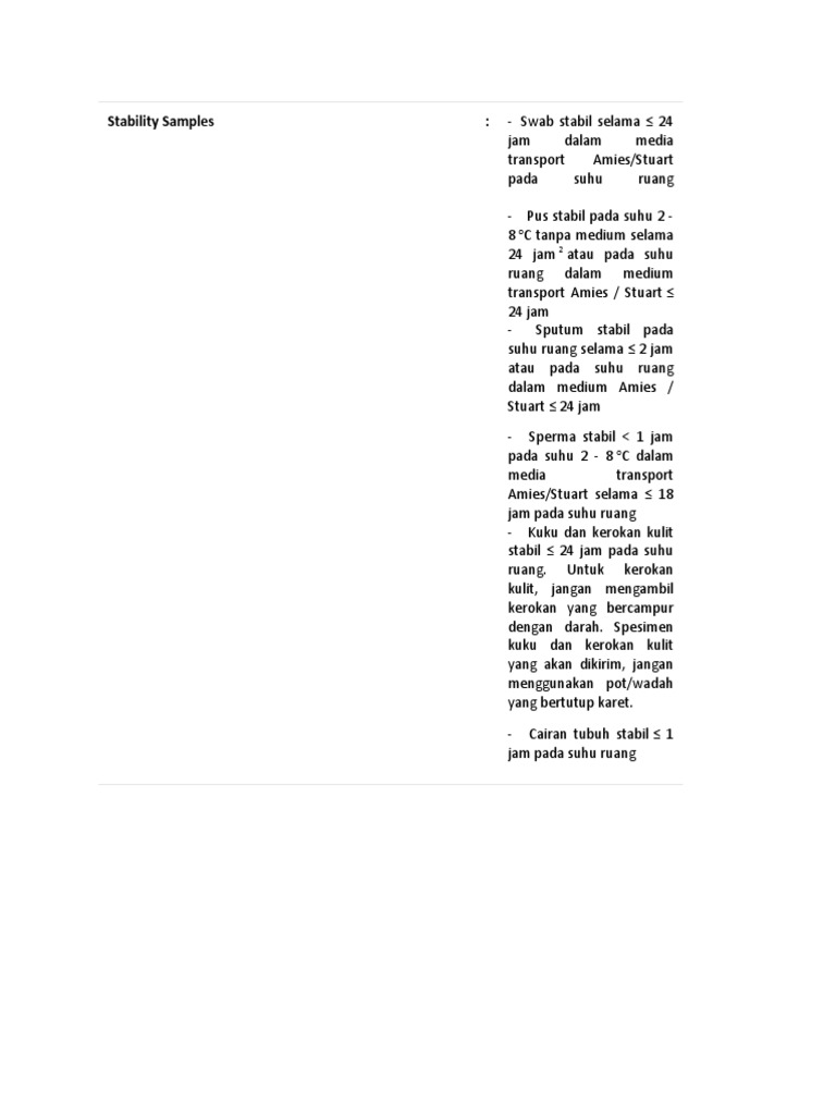 Stability Samples | PDF