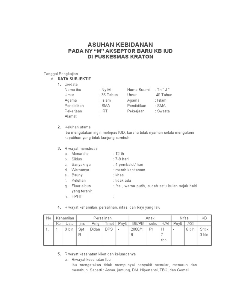 Askeb KB Iud | PDF | Kesehatan Holistik