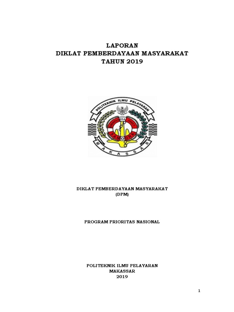 Re - LAPORAN DPM 2019 - PIP MAKASSAR | PDF