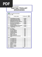 Trolley Emergcncy Checklist | PDF | Equipment | Medical Treatments