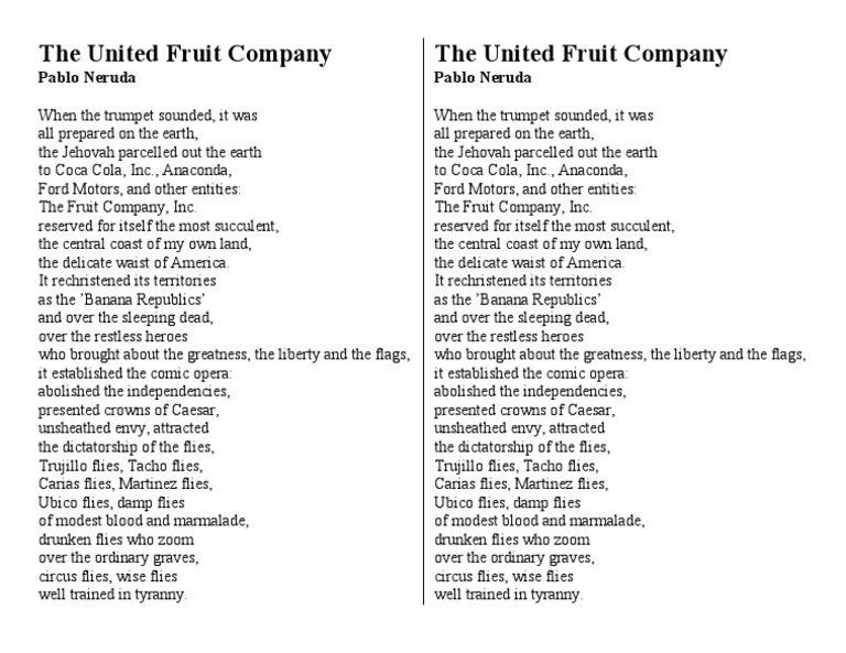 The United Fruit Company | PDF | Forms Of Government | Tropical Fruit