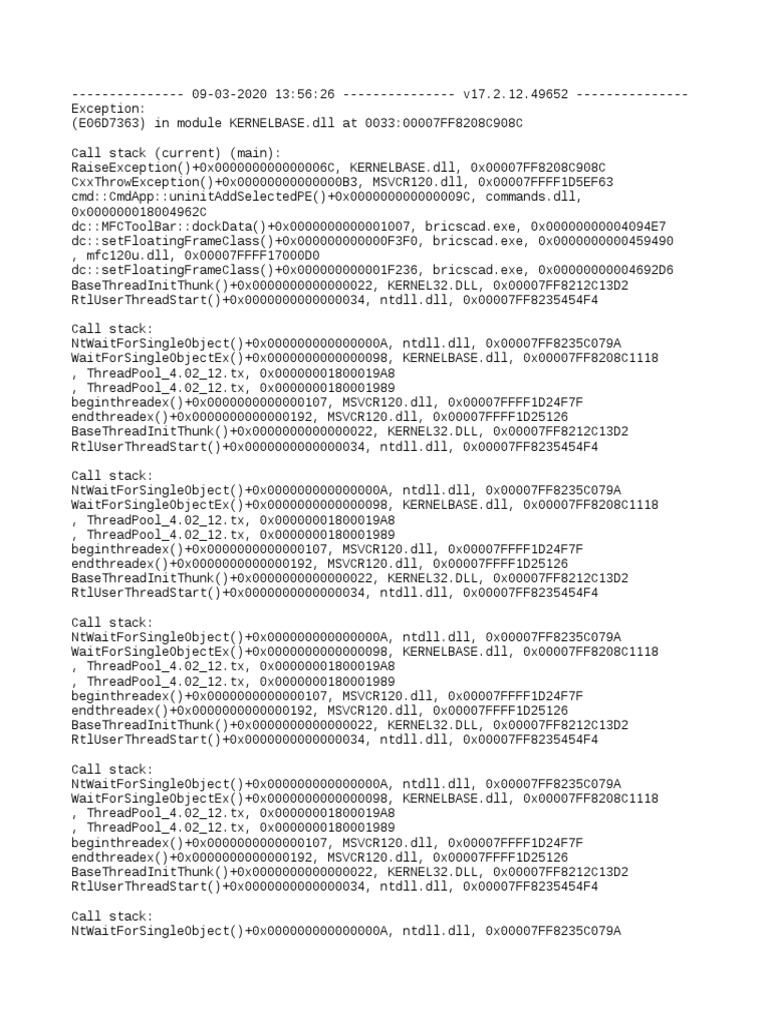 Crash Report | PDF | Microsoft | X86 Architecture