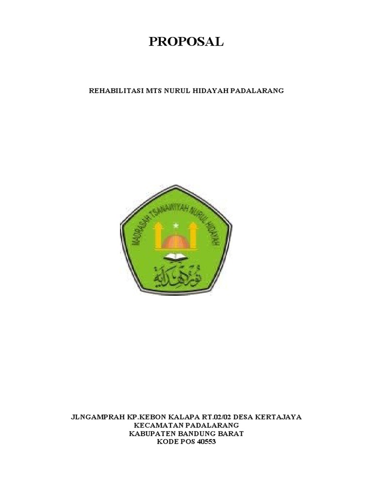 Proposal MTS Nurul Hidayah | PDF