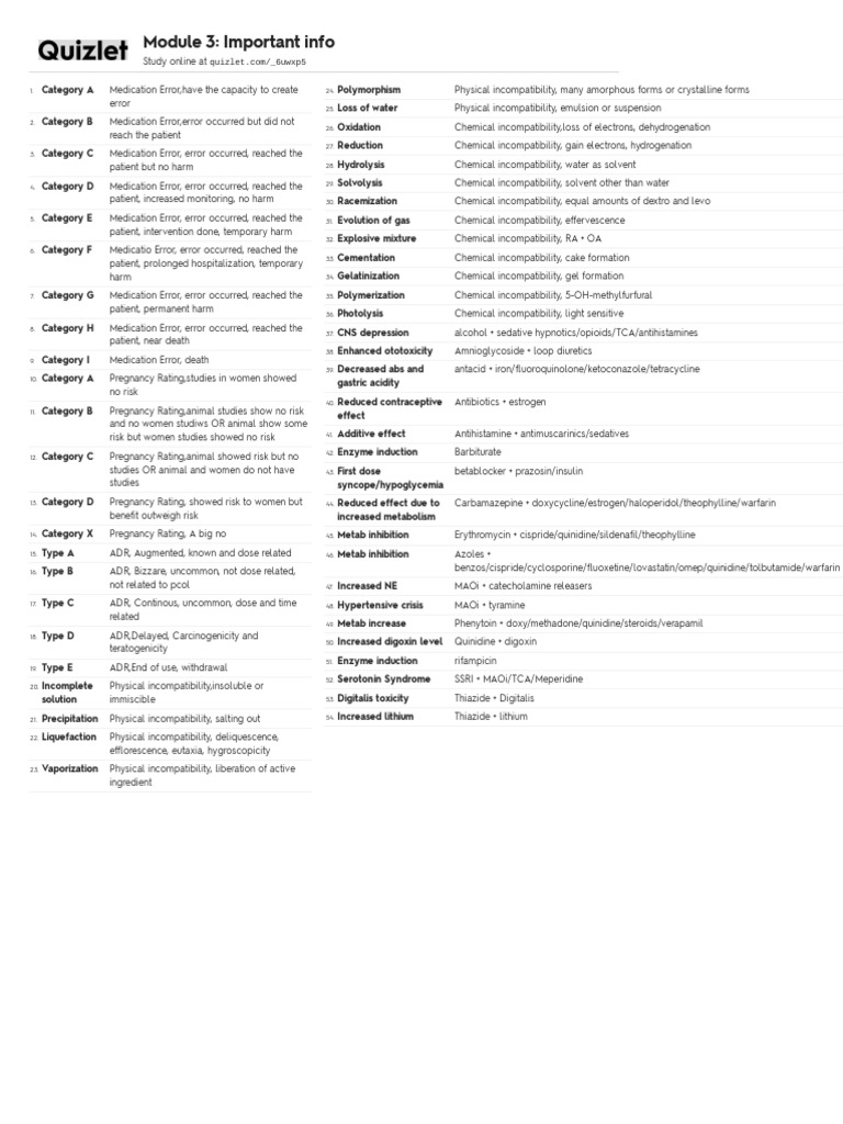 Pharmacy Board Exam: Module 3 | PDF | Drugs | Pharmacology
