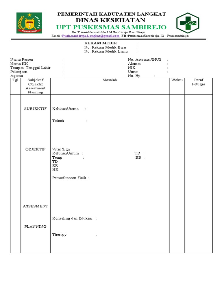 Rekam Medik SOAP | PDF