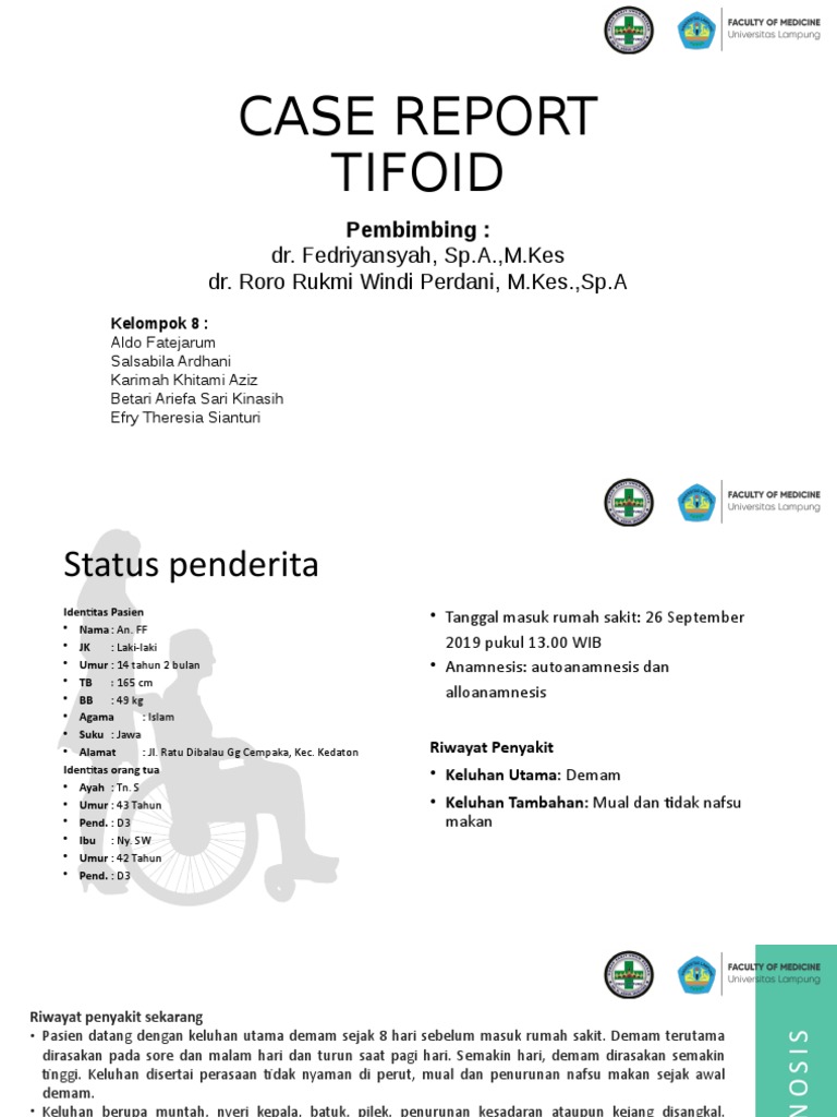 Case Report Tifoid Fever | PDF | Wellness