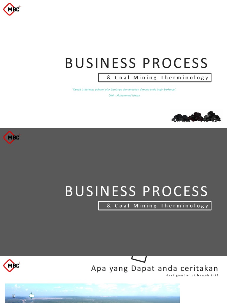 Coal Mining Business Process PDF | PDF