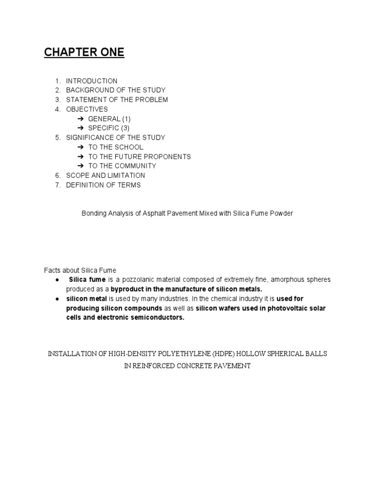 Draft Paper For Chapter 1 PDF | PDF