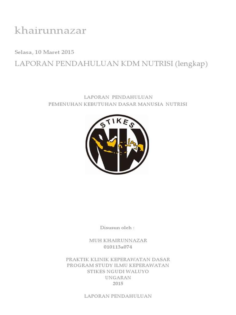LP KDM Nutrisi | PDF | Kesehatan Holistik