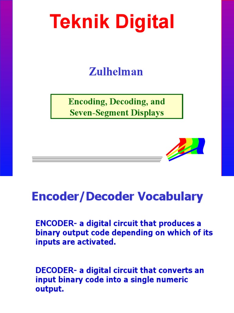 Encoder and Decoder | PDF | Binary Coded Decimal | Digital Electronics