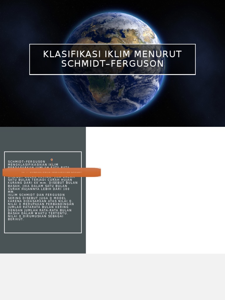 Klasifikasi Iklim Menurut Schmidt-Ferguson | PDF | Karier & Perkembangan