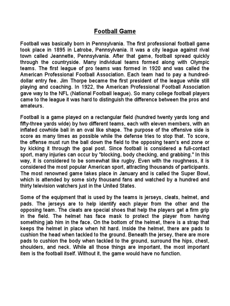 Football | PDF | National Football League | Football Codes