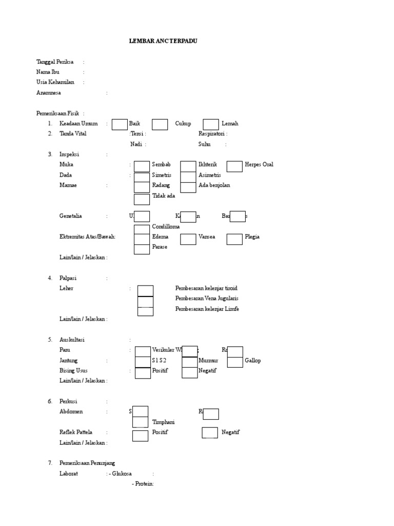 Lembar Anc Terpadu | PDF