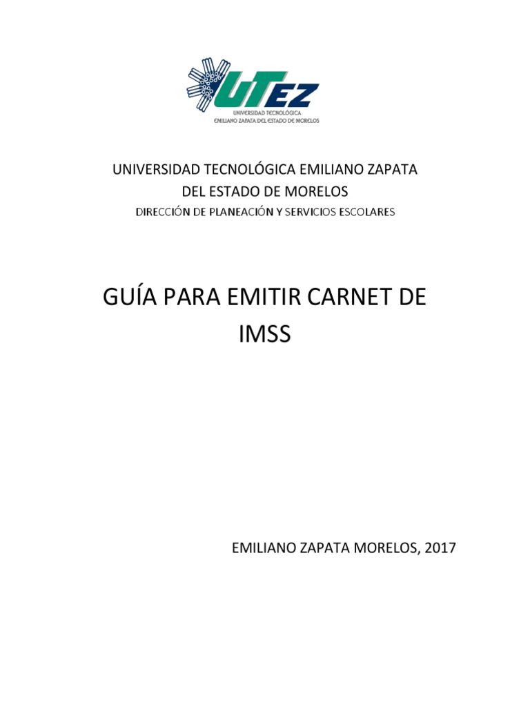 Guia Caratula Imss | PDF