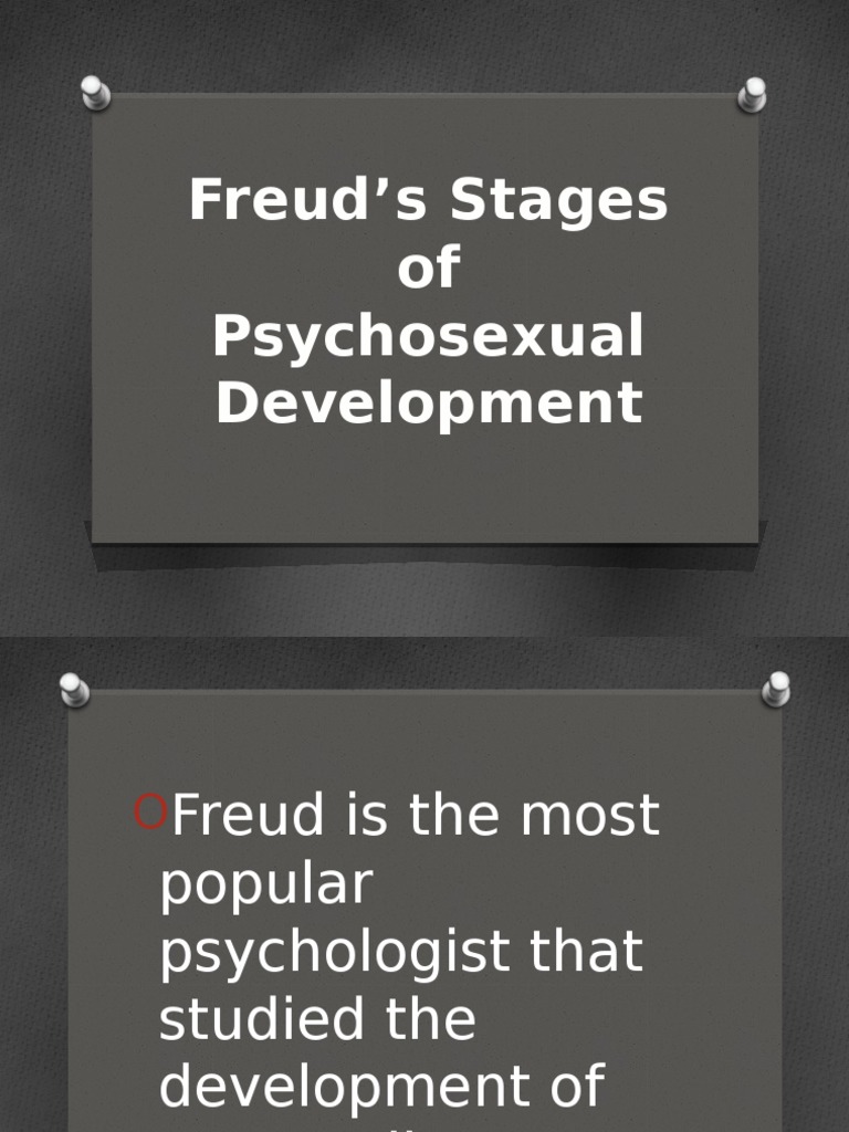 Freud's Stages of Psychosexual Development | PDF