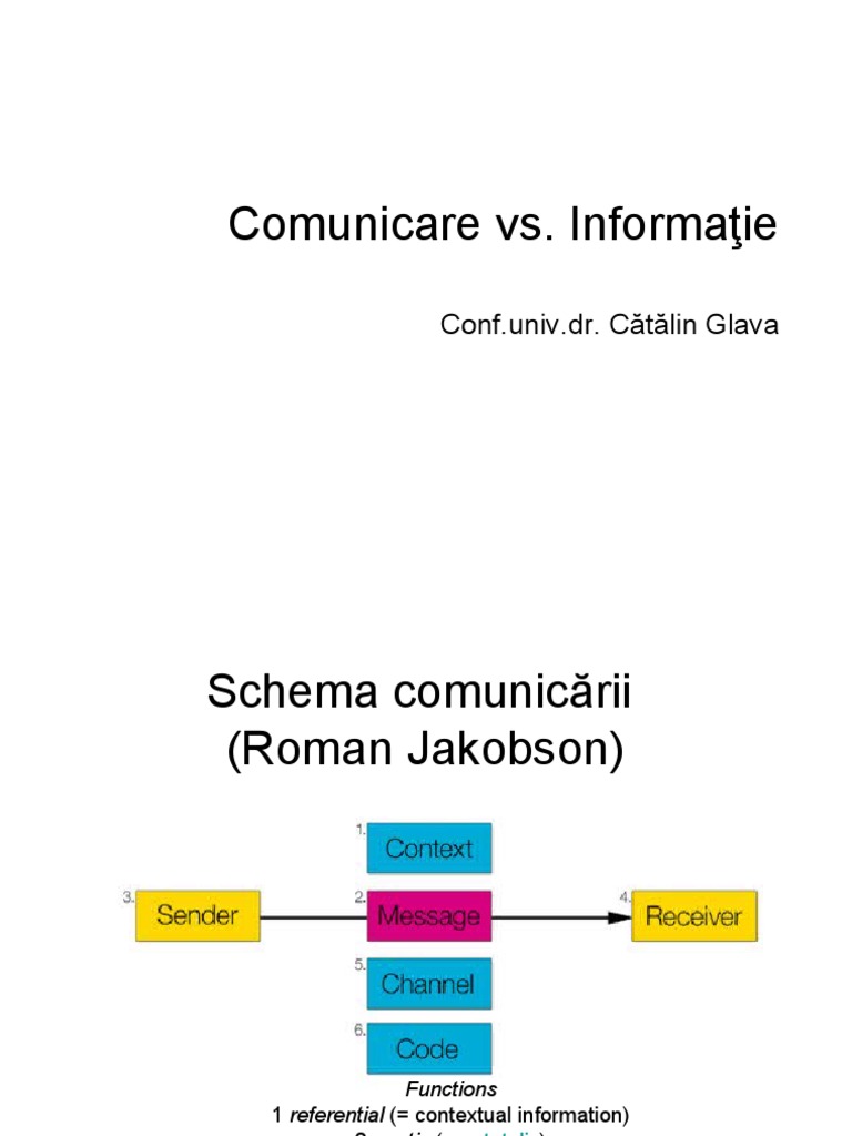 Comunicare Informatie | PDF