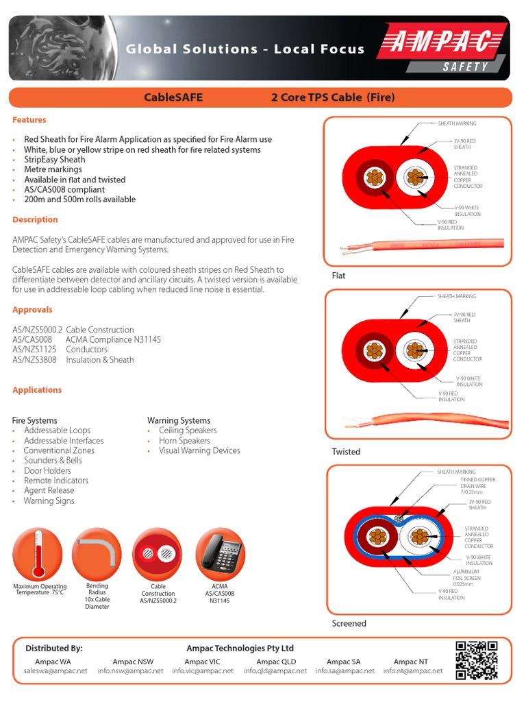 2 Core TPS Cable PDF | PDF | Insulator (Electricity) | Physical Quantities