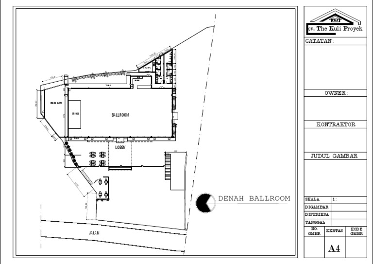 Ballroom Revisi Denah PDF | PDF