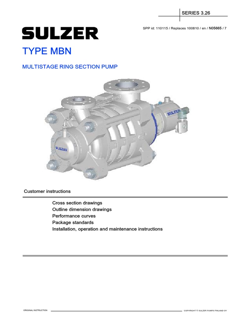 Sulzer Multi-Stage | PDF | Bearing (Mechanical) | Machines