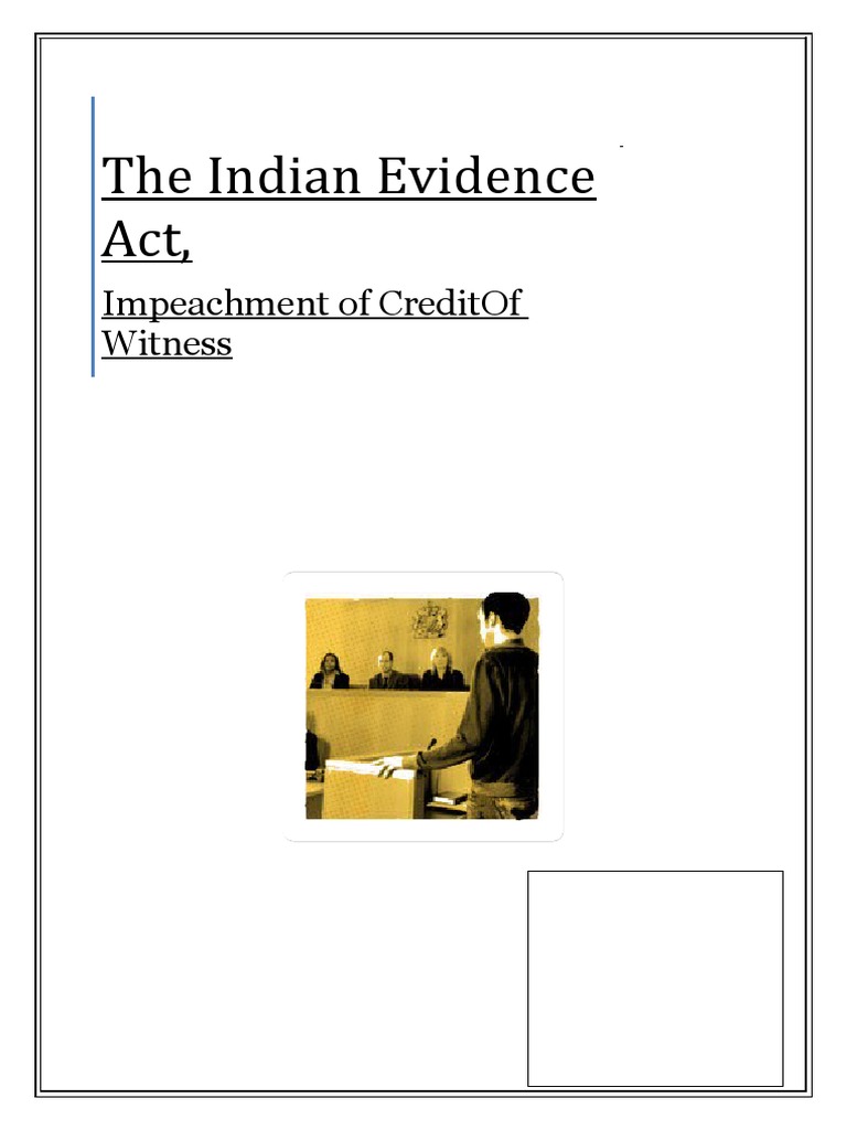 Credibility of Witness | PDF | Witness Impeachment | Witness