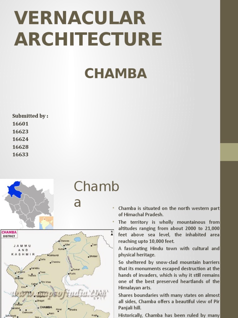 Chamba Vernacular | PDF | Wall | Architectural Design