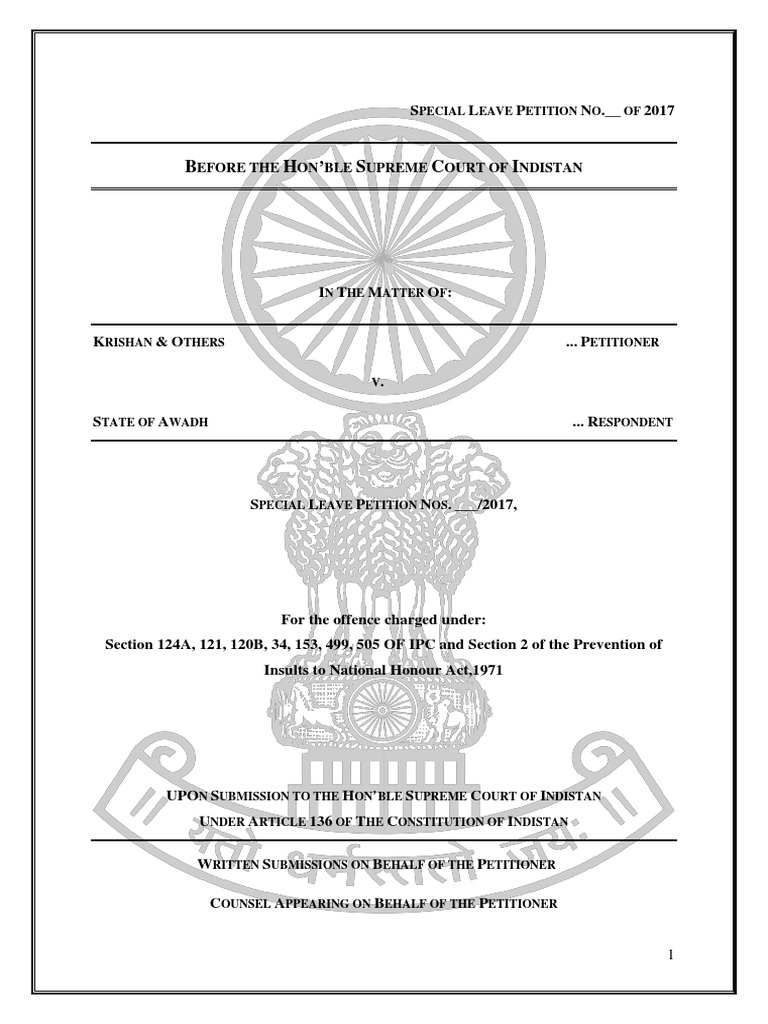 Moot Memorial.pdf | Supreme Court Of India | High Court Of Australia