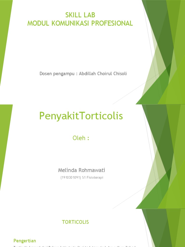 Panduan Lengkap Torticolis | PDF | Sains & Matematika