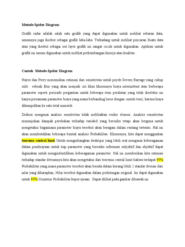Metode Spider Diagram | PDF