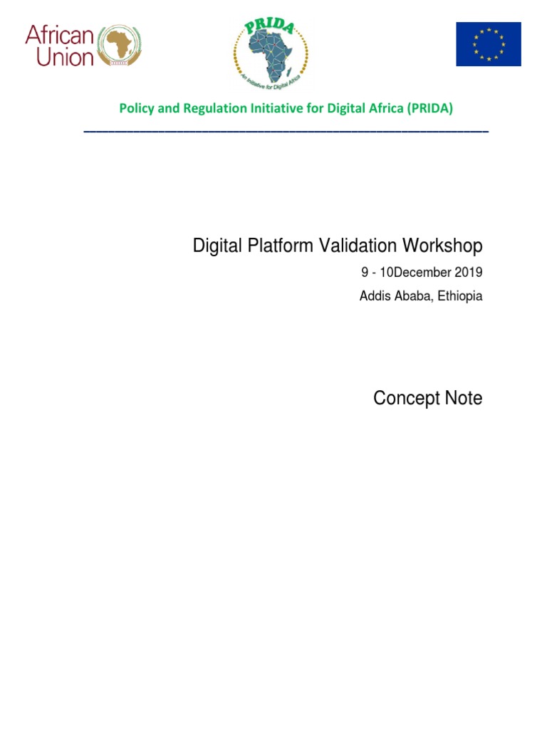 Digital Platform Validation Workshop: Gathering Feedback to Develop ...