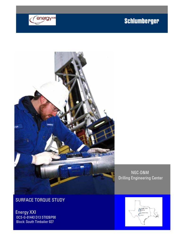 Surface Torque Study 7feb08 - 4868502 - 01 | PDF | Drilling Rig ...