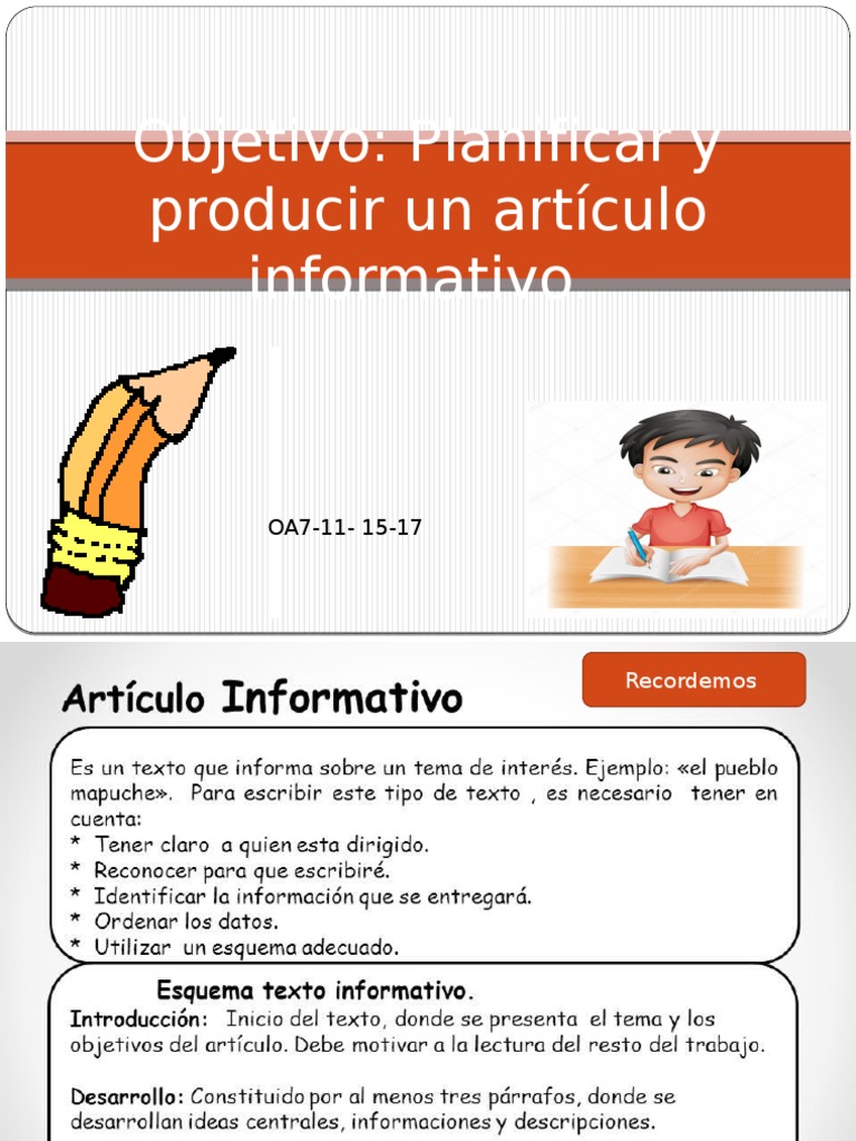 Lenguaje Articulo Informativo 4° Basico | PDF | Información | Ciencia ...