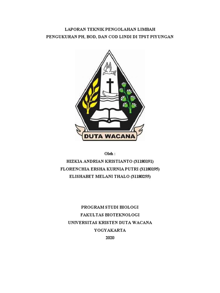 Pengukuran pH, BOD, COD Lindi Piyungan | PDF