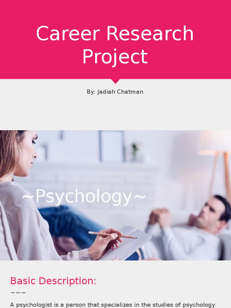 Career Research Project | PDF | Interior Design | Counseling Psychology