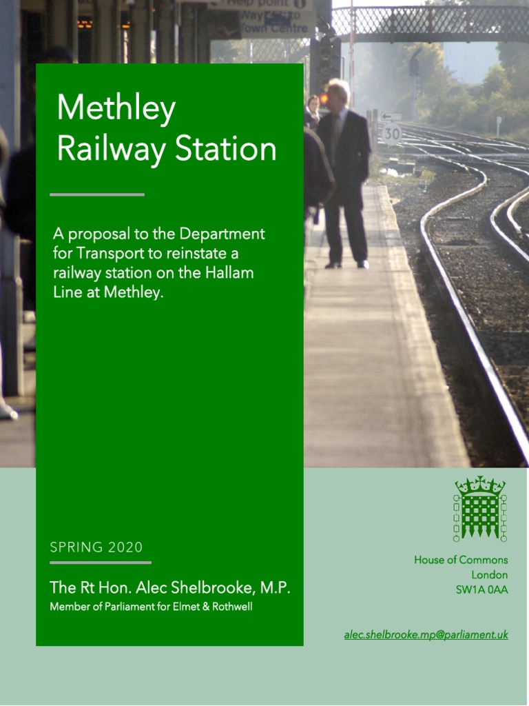 Methley Railway Station: A Proposal To The Department For Transport ...