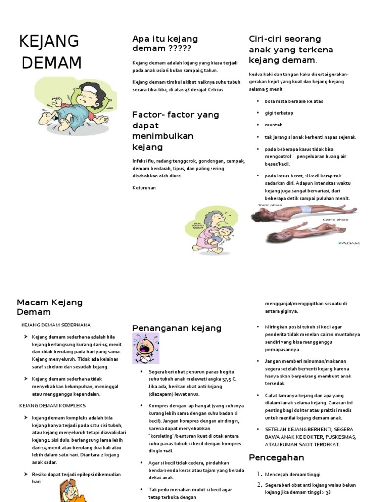Kejang Demam Leaflet | PDF