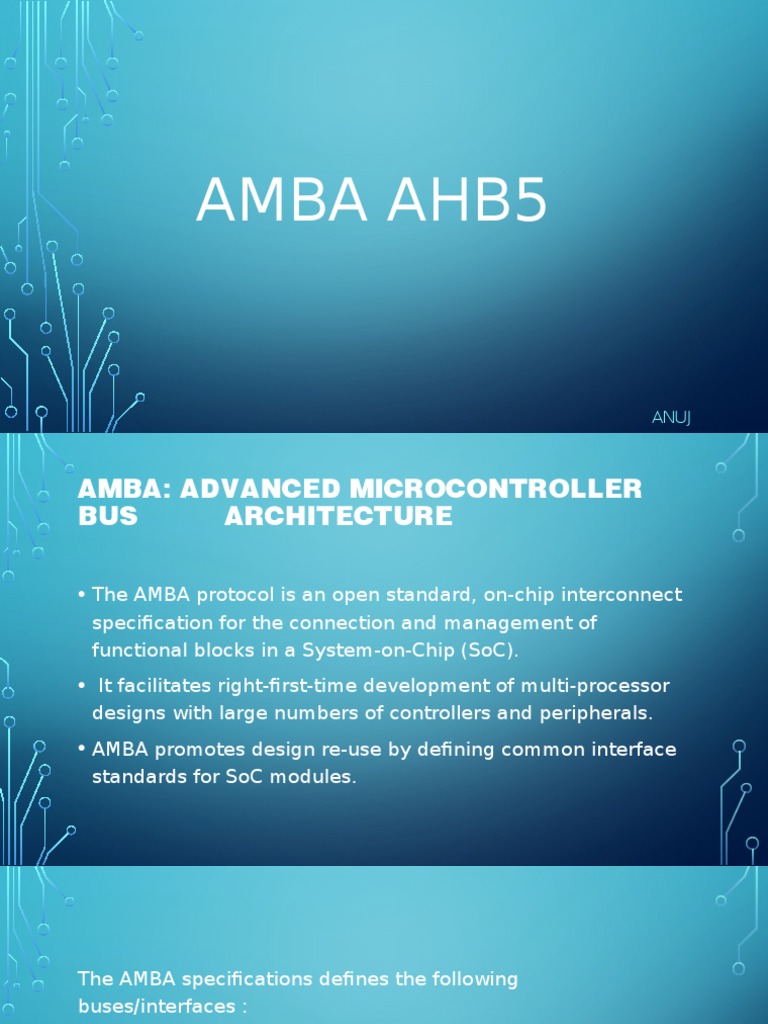 AMBA AHB5 Feb - 1 | PDF | Computer Architecture | Data Transmission