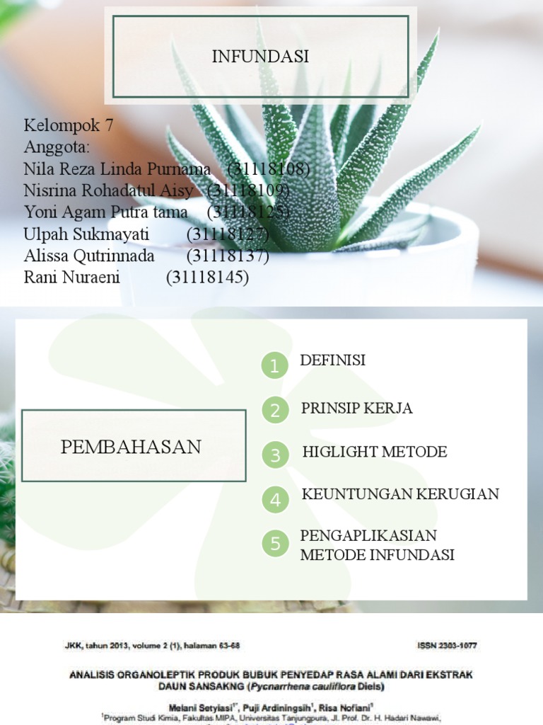 Infundasi Kelompok 7 | PDF | Sains & Matematika