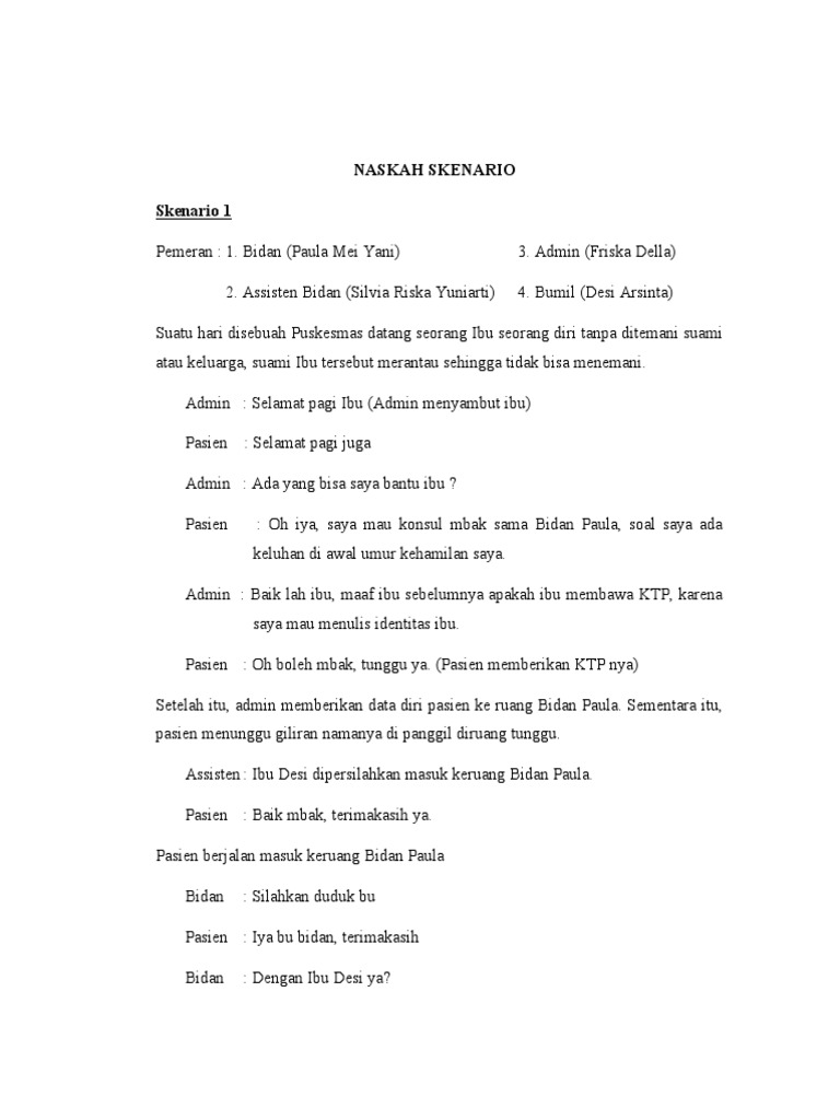 Naskah Skenario | PDF