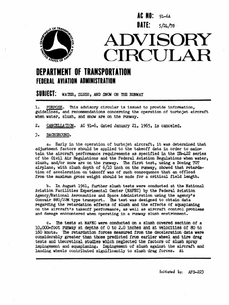 Ac91 6a | PDF | Runway | Takeoff