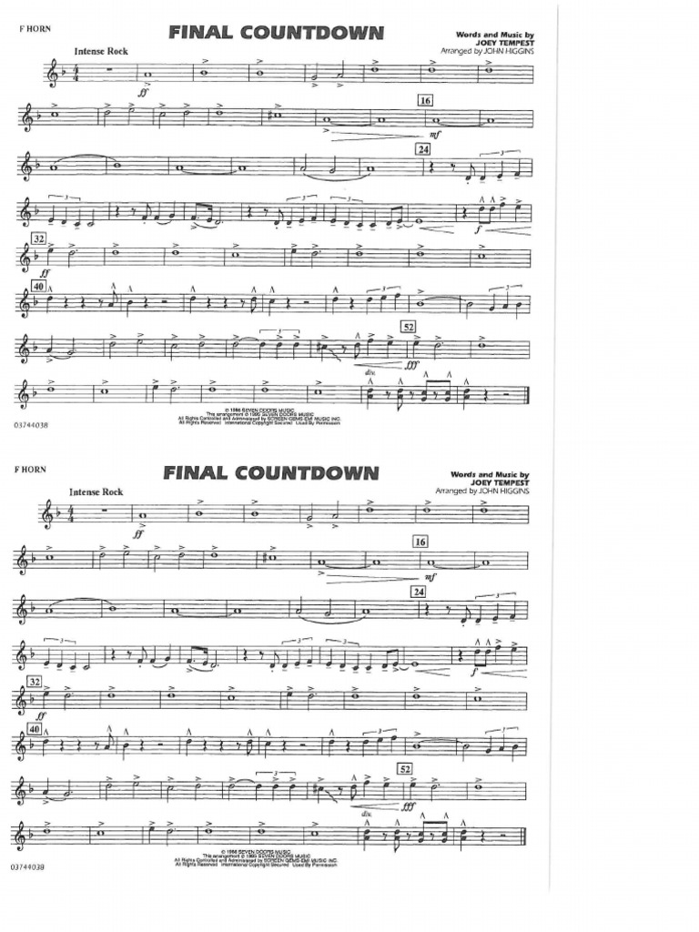 Mellophone Parts Only | PDF