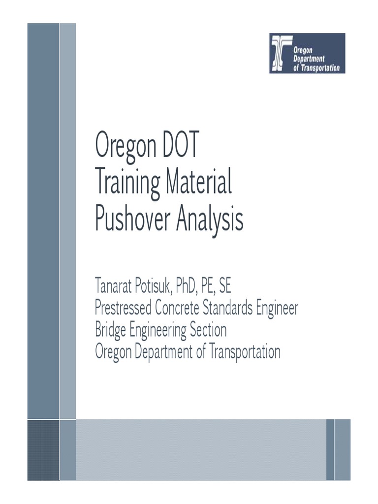 Pushover Analysis Training Material: A Detailed Guide to Conducting ...