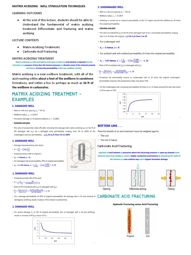 Matrix Acidizing PDF | PDF | Hydraulic Fracturing | Hydrochloric Acid