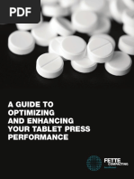 Fette Tablet Press Guide | PDF | Tablet (Pharmacy) | Mechanical Engineering
