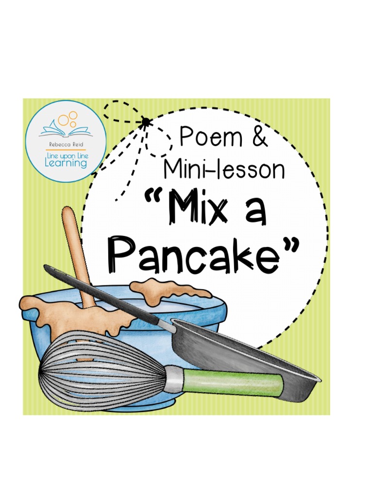 Mixa Pancake Poem FREEBIE | PDF