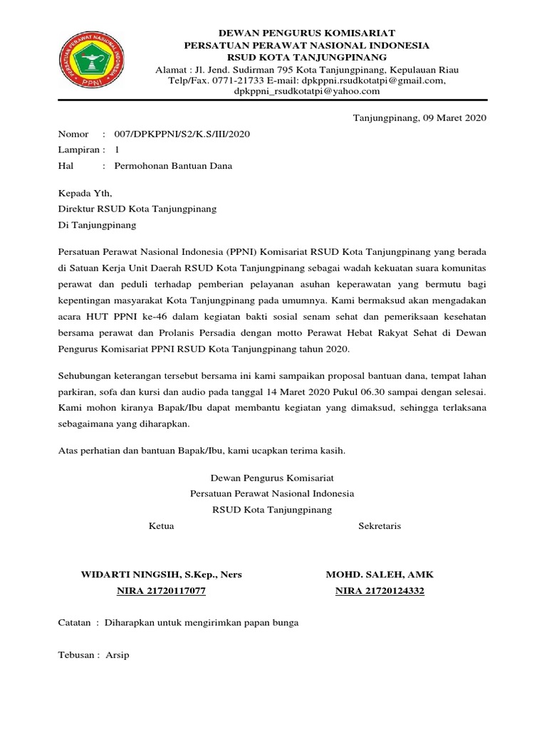 Proposal Hut PPNI 2020 PDF | PDF