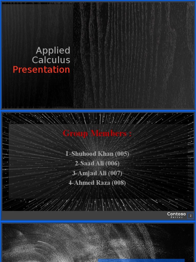 Applied Calculus Presentation | PDF | Continuous Function | Function (Mathematics)
