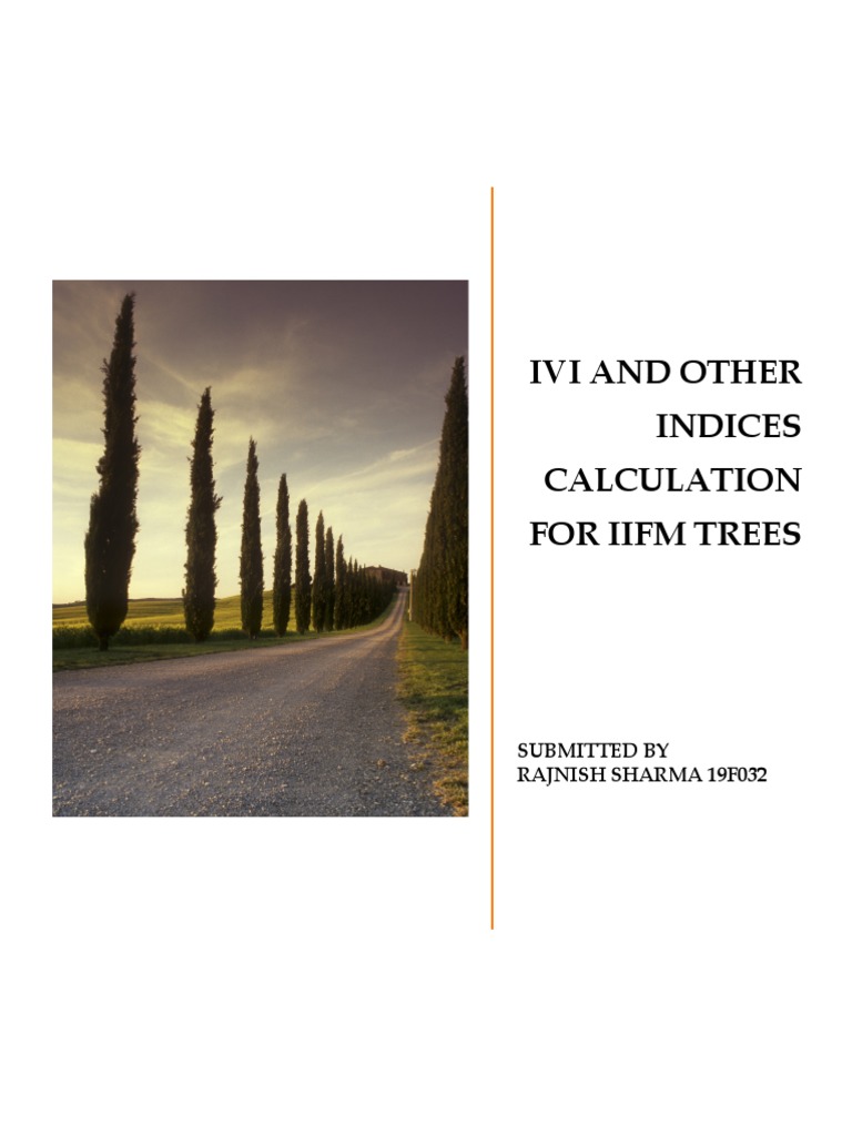 IVI Calculation | PDF | Organisms | Ecology
